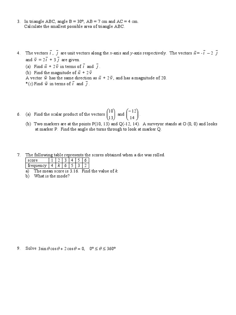 EOY Review Set 4 | PDF