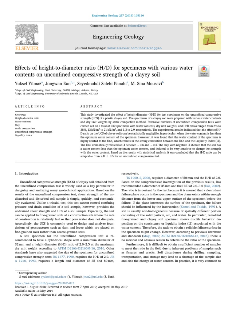 Engineering Geology: Sciencedirect | PDF | Soil | Natural Materials
