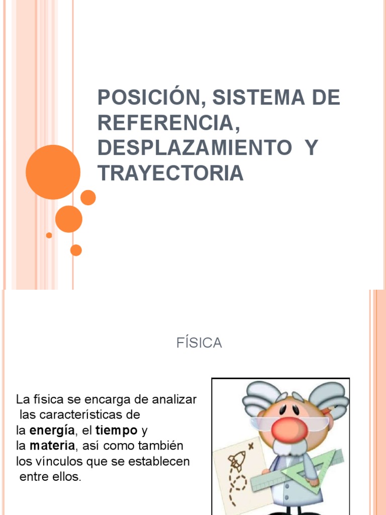 Posicion Trayectoria Desplazamiento | PDF | Trayectoria | Ingeniería ...