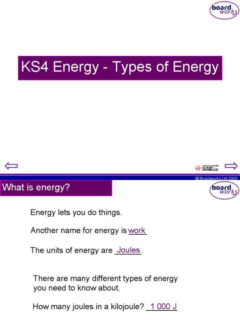 Types of Energy Explained | PDF | Potential Energy | Kinetic Energy