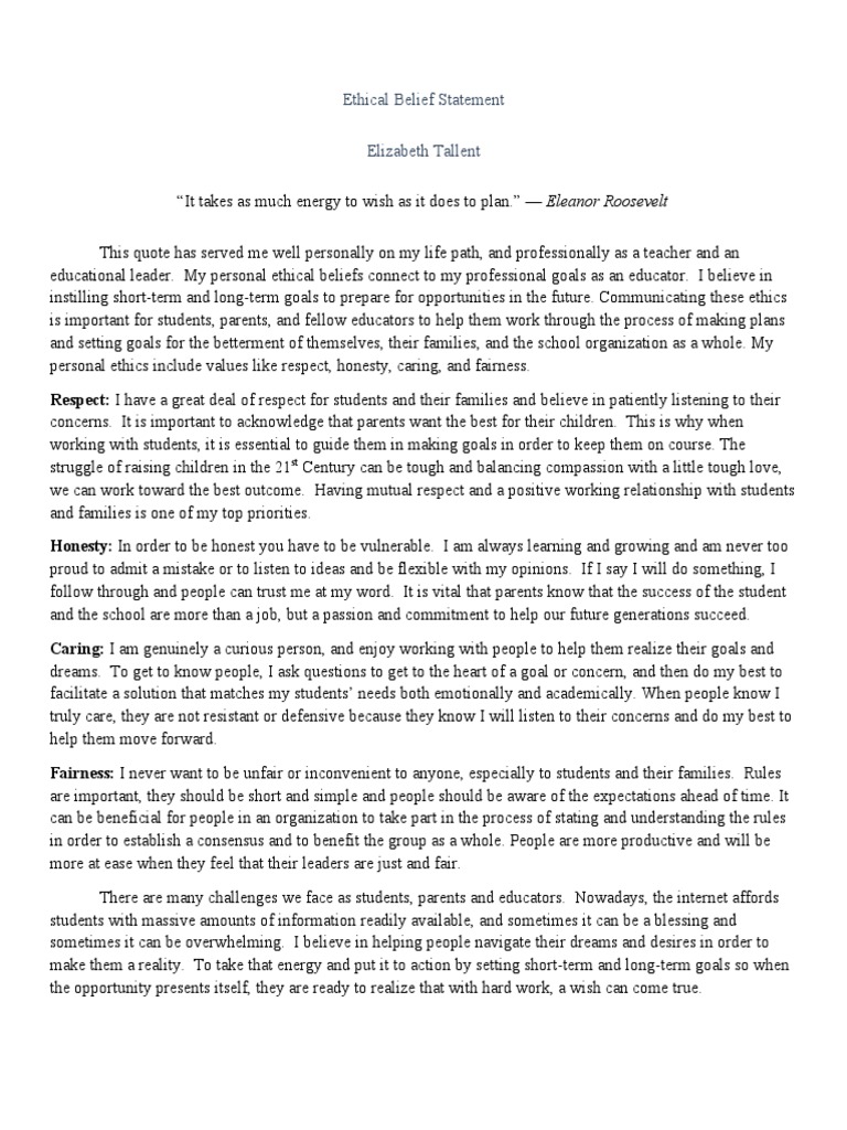 Ethical Statement | PDF | Behavior Modification | Cognition