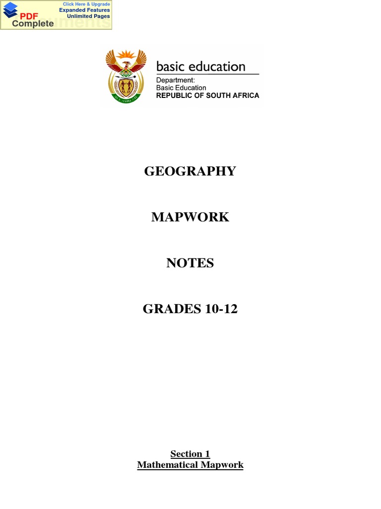 Self-Study Geography Mapwork GR 10-12 PDF | PDF | Image Resolution ...