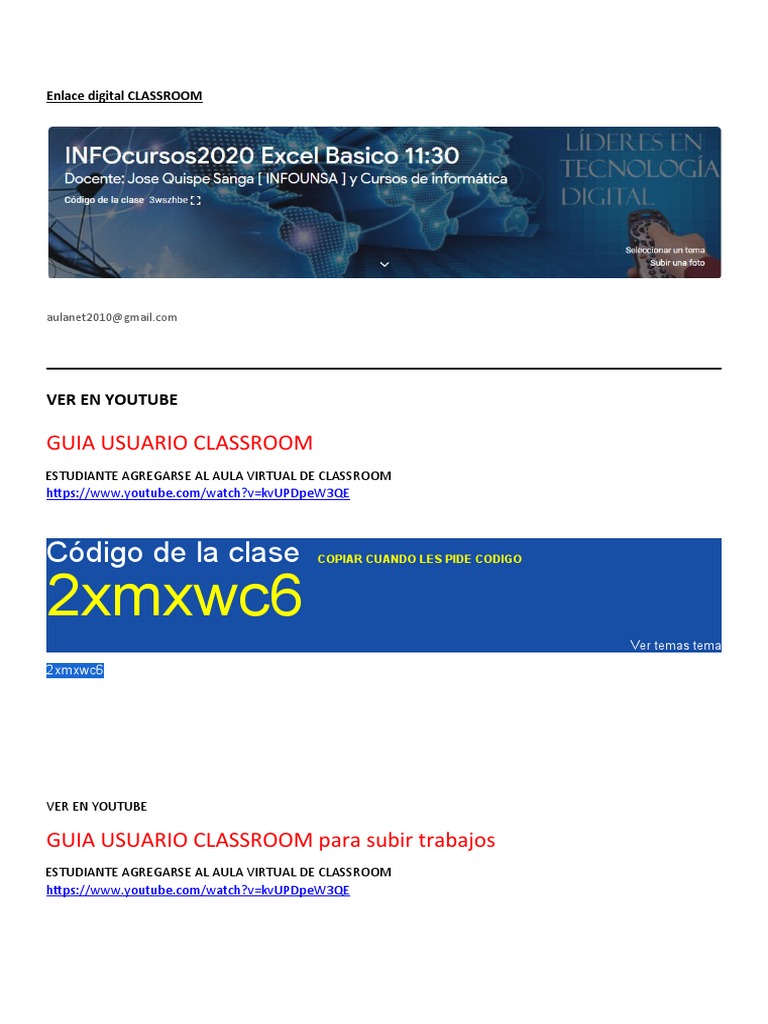 Codigo Classroom | PDF | Informática