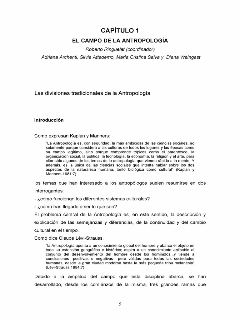 RINGUELET, R, ARCHENTI, ATTADEMO, SALVA, WEINGAST (2013), - El Campo de ...