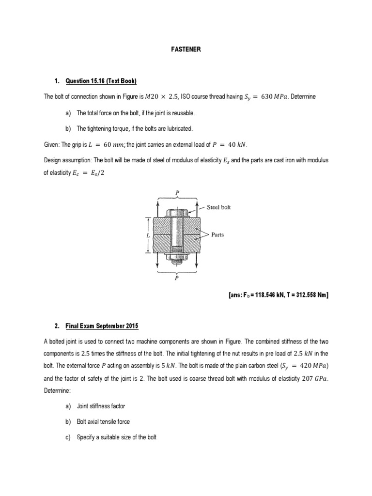 Tutorial Fastener Sesi Mac 2020 | PDF | Screw | Applied And ...