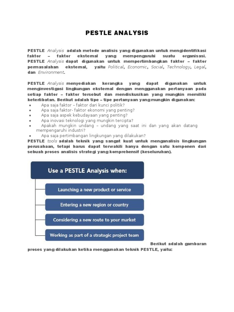 Pestle Analysis | PDF