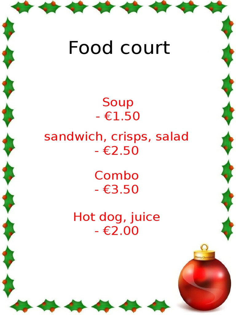 Christmas Craft Fayre Prices | PDF | Cooking, Food & Wine | Wellness