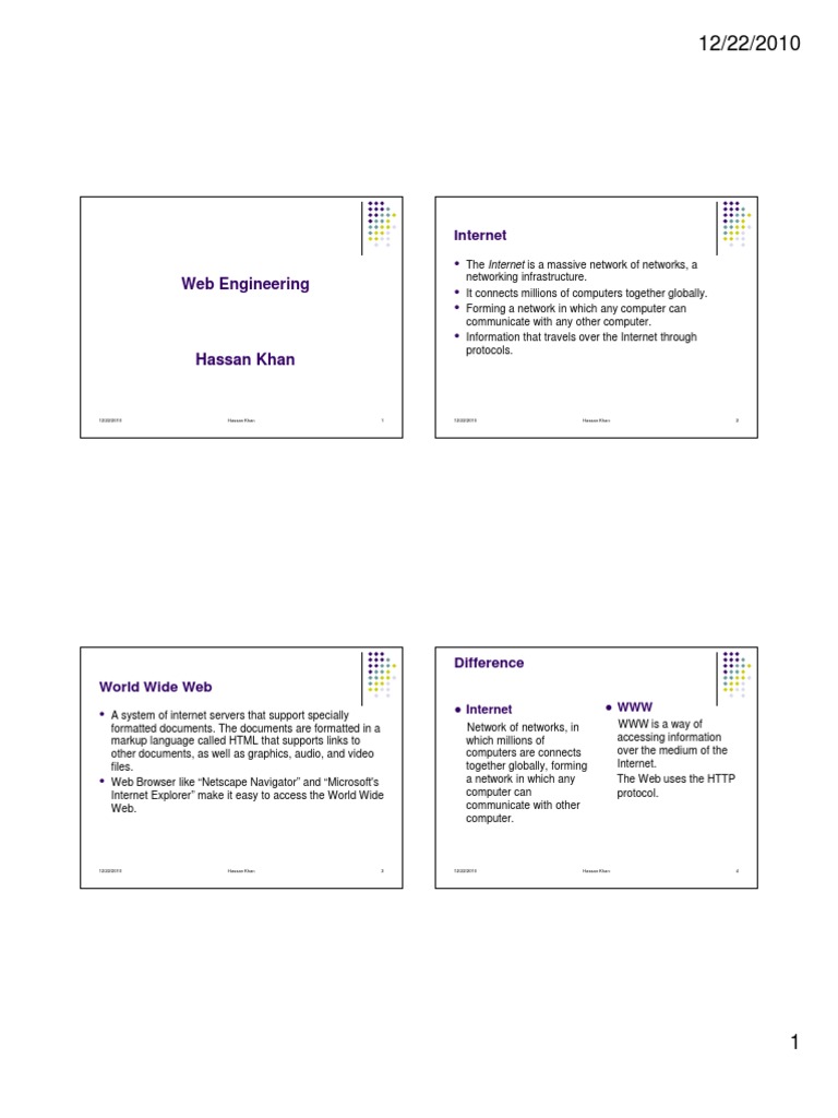 Web Engineering: Internet | PDF | Markup Language | Html Element