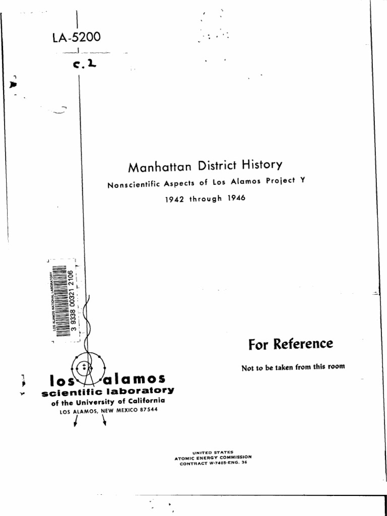Manhattan Project History (1942) | PDF | Los Alamos National Laboratory ...