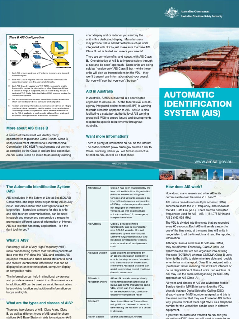 Automatic Identification System (Ais) : Class B Ais Configuration | PDF | Electrical Engineering ...