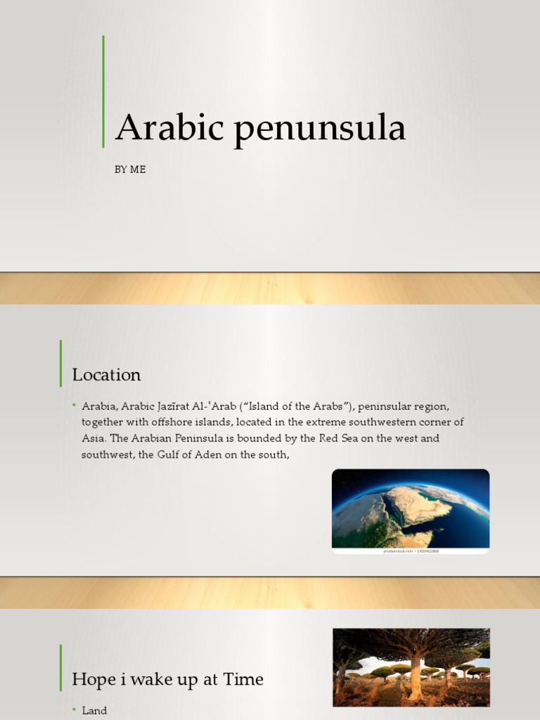 Geography and People of Arabian Peninsula | PDF