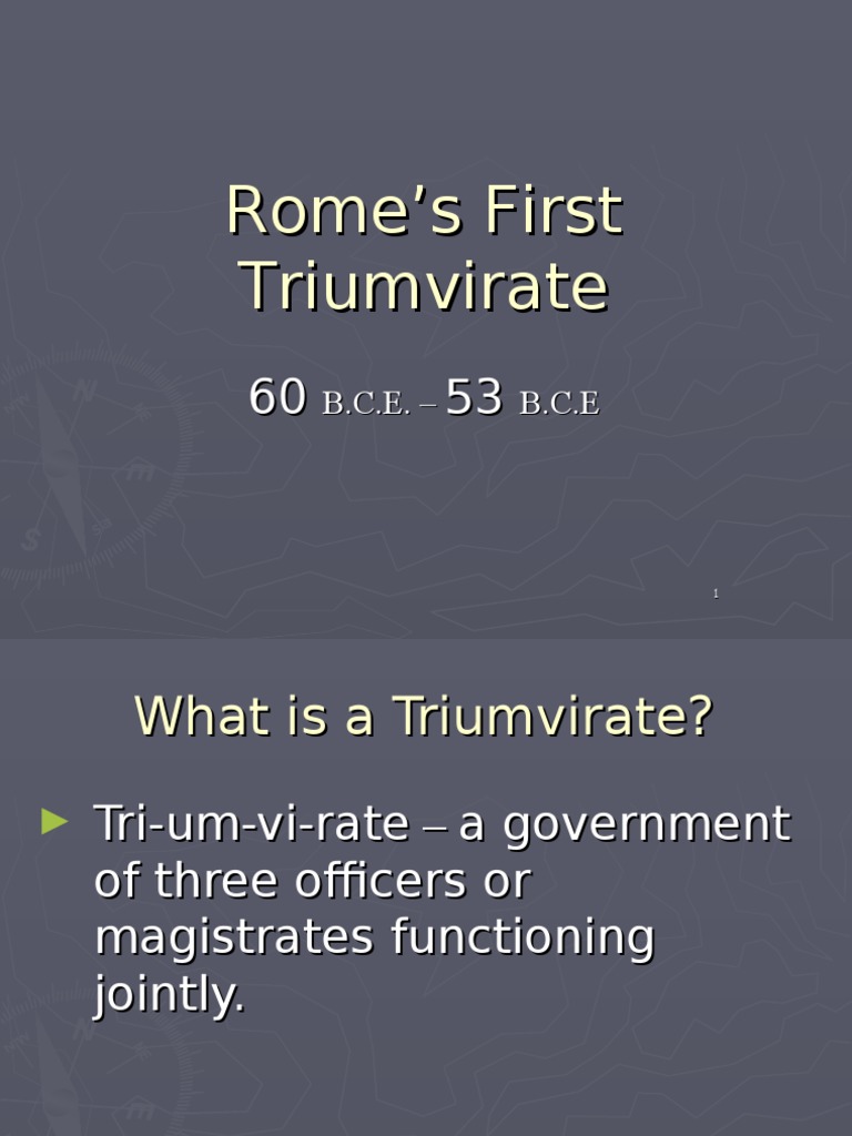 Rome's First Triumvirate | PDF | Julius Caesar | Pompey