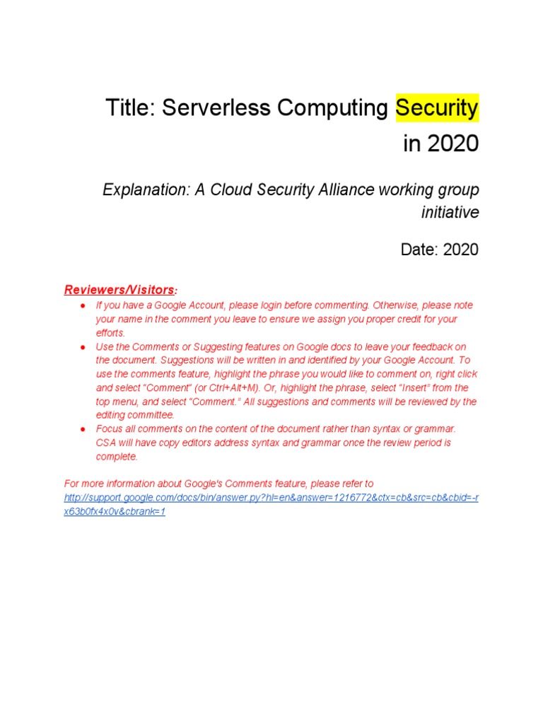 Serverless White Paper PDF | PDF | Cloud Computing | Software