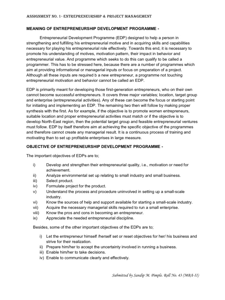 Factors Promoting Entrepreneurship Development: An Analysis of the ...
