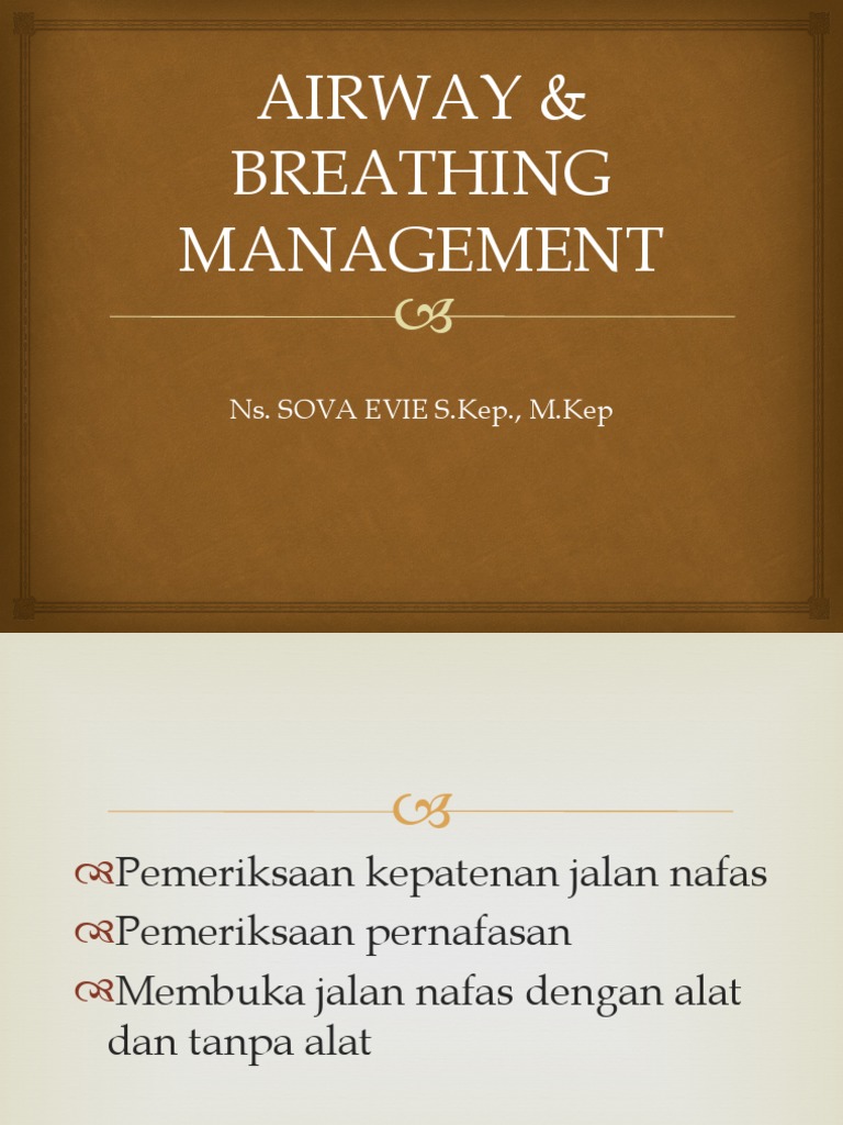 Airway & Breathing Management | PDF