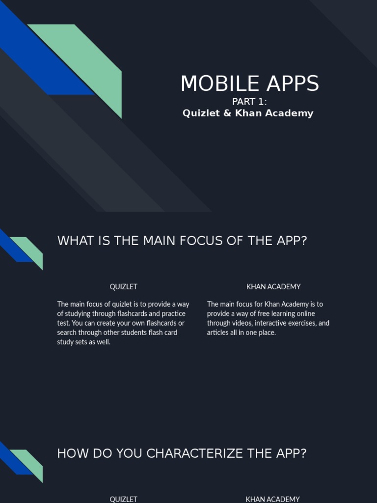 Mobile Apps - Part 1 | PDF | Behavior Modification | Teaching