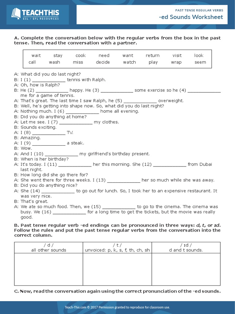 Ed Sounds Worksheet | PDF