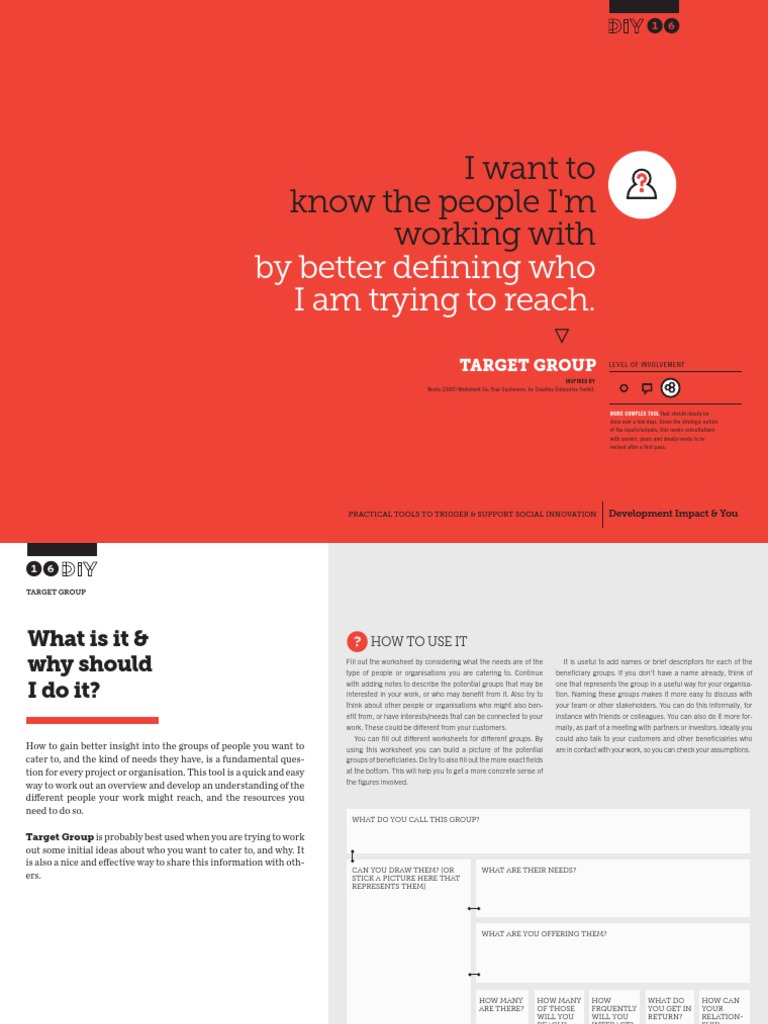 Define Target Groups | PDF | Target Audience | Innovation