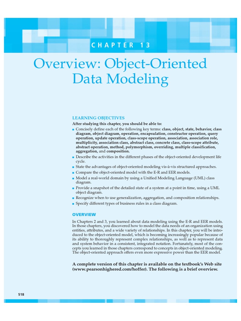Object-Oriented Data Modeling Guide | PDF | Inheritance (Object ...