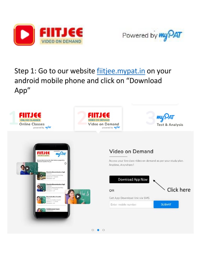 Student's Guide To FIITJEE VoD App | PDF