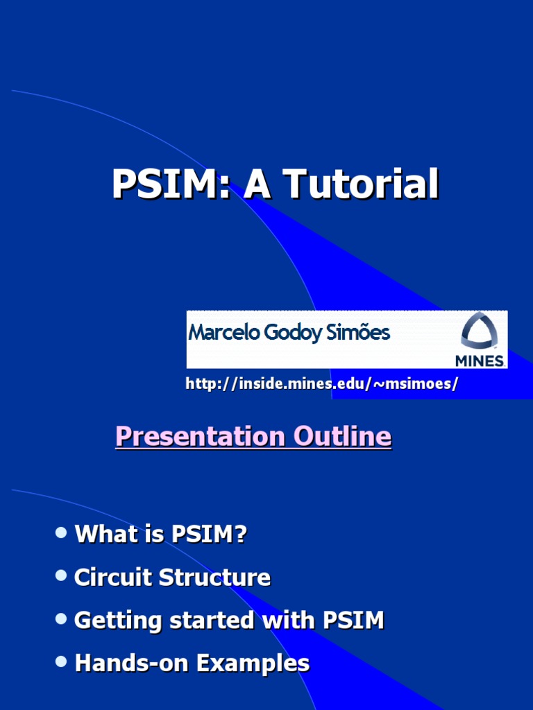 PSIM Tutorial | PDF | Electrical Network | Root Mean Square