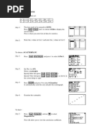 TI-84 Scatter Plot and Regression Guide | PDF