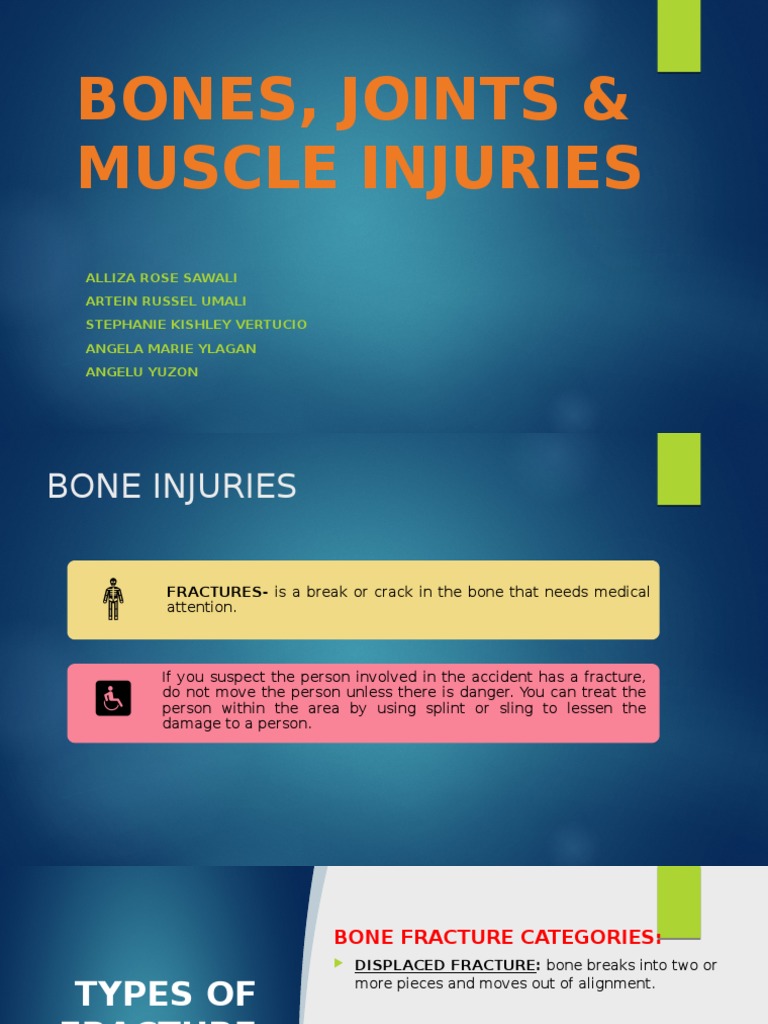 Bone, Joint, and Muscle Injury Care Guide | PDF | Injury | Diseases And ...