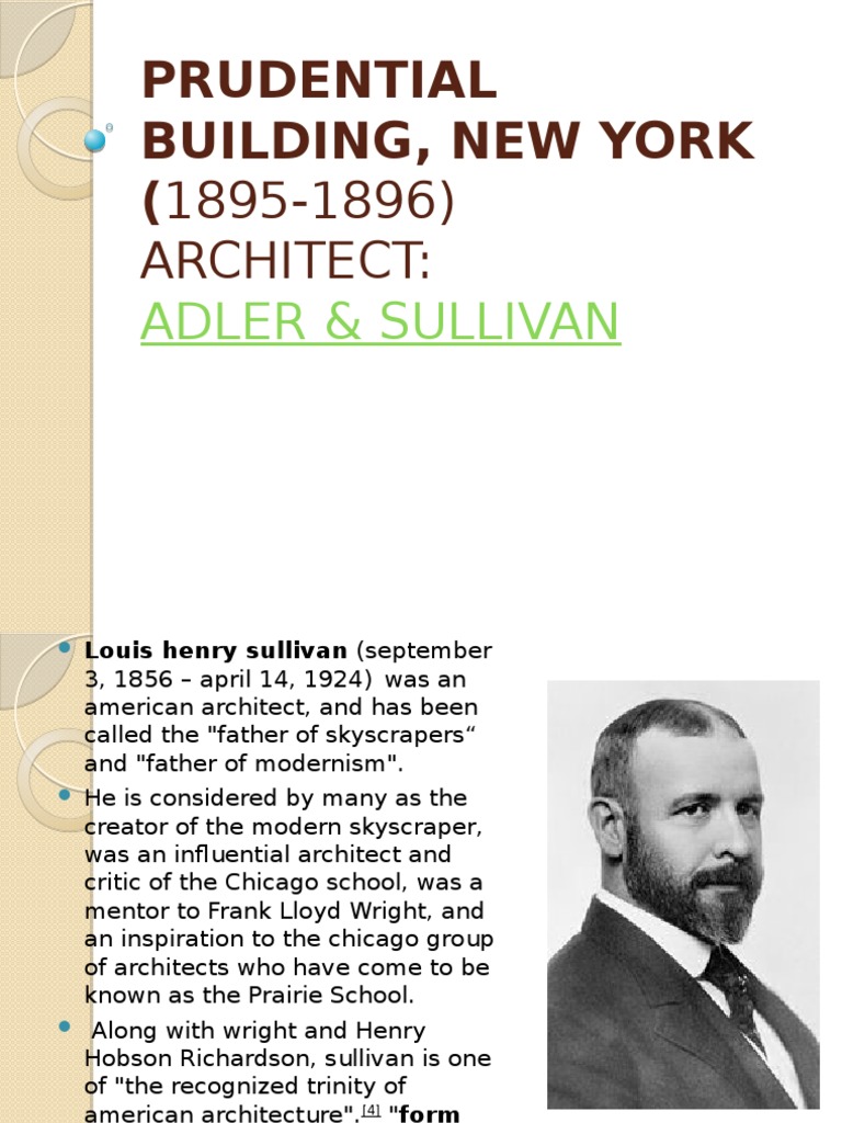 Prudential Building, New York (1895-1896) | PDF | Art Media ...