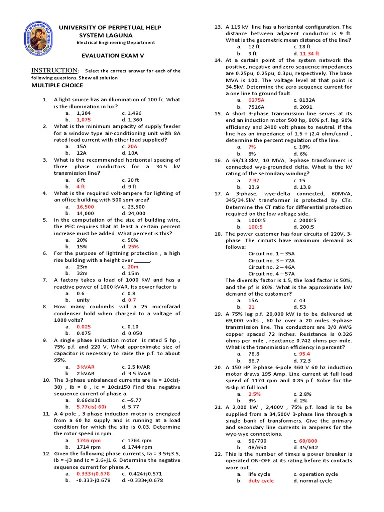 Higher Electrical Engineering Problems Pdf Electric Power 1090