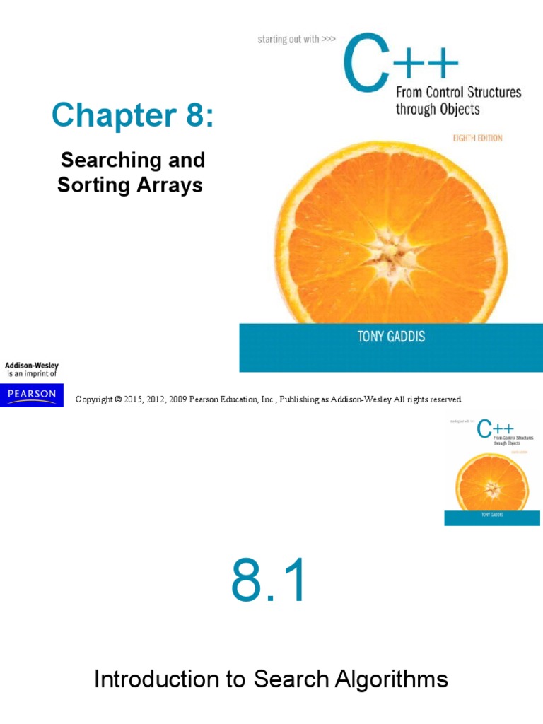 Searching and Sorting Arrays | PDF | Array Data Structure ...