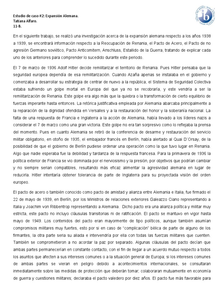 Expansión Alemana 1938-1939 | PDF | Alemania nazi | Adolf Hitler