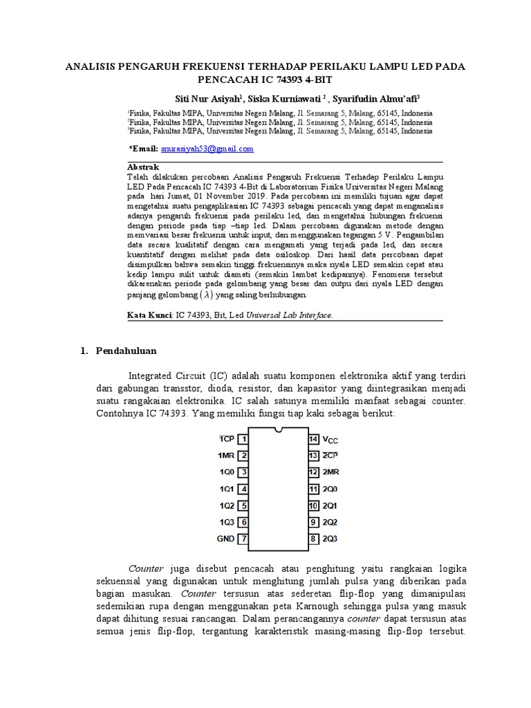Artikel Laporan Ic 74393 | PDF