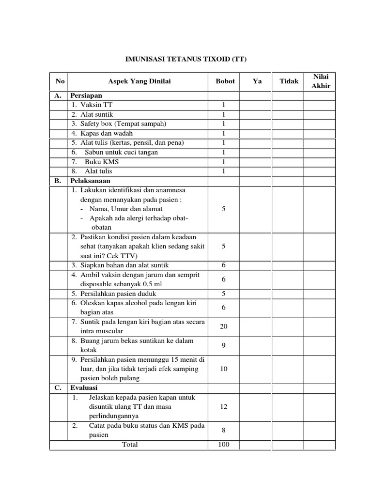 Imunisasi TT PDF | PDF
