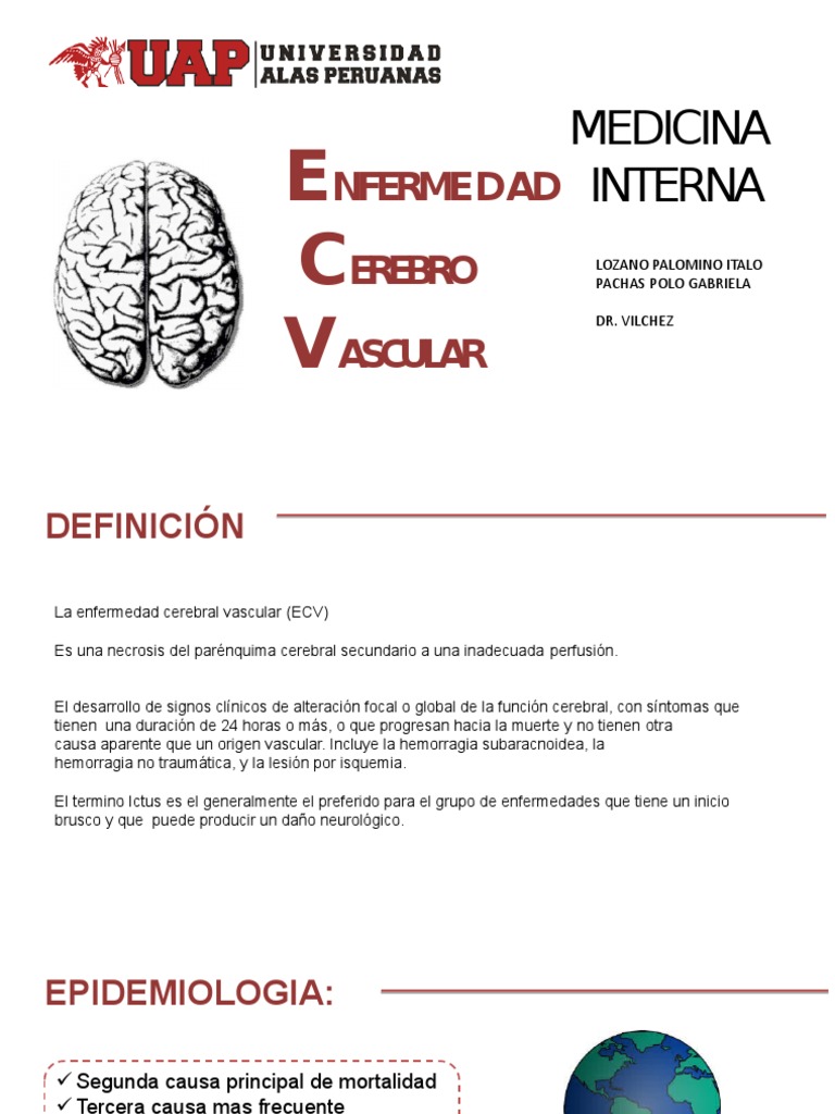 Expo Enf Cerebrovascular | PDF | Carrera | Isquemia