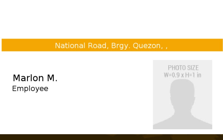 Employee ID Sample | PDF