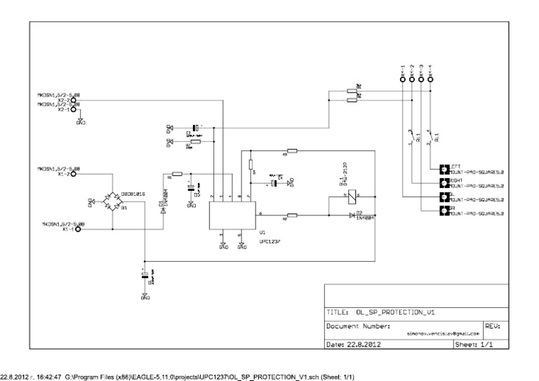 uPC1237 Overload Speaker Protection Schematic PDF | PDF