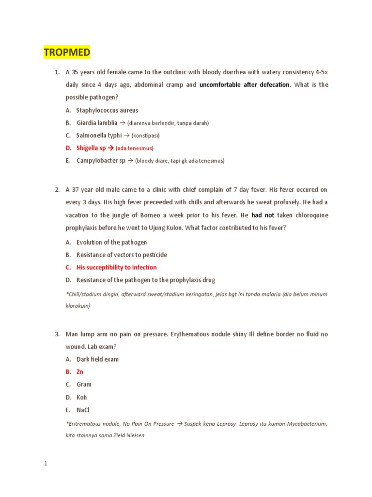 TropMed 2015 | PDF | Microbiology | Health Sciences