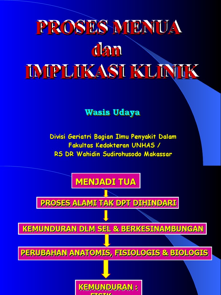 Proses Menua Dan Implikasi Klinik | PDF