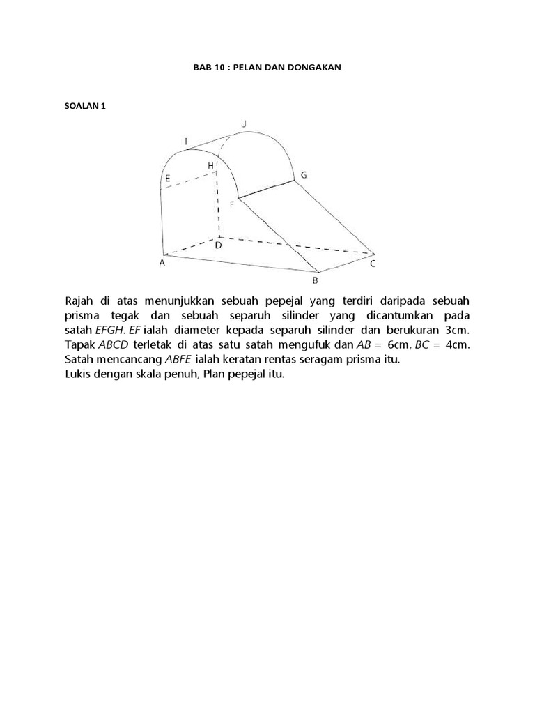 Soalan PKP Pelan Dan Dongakan | PDF