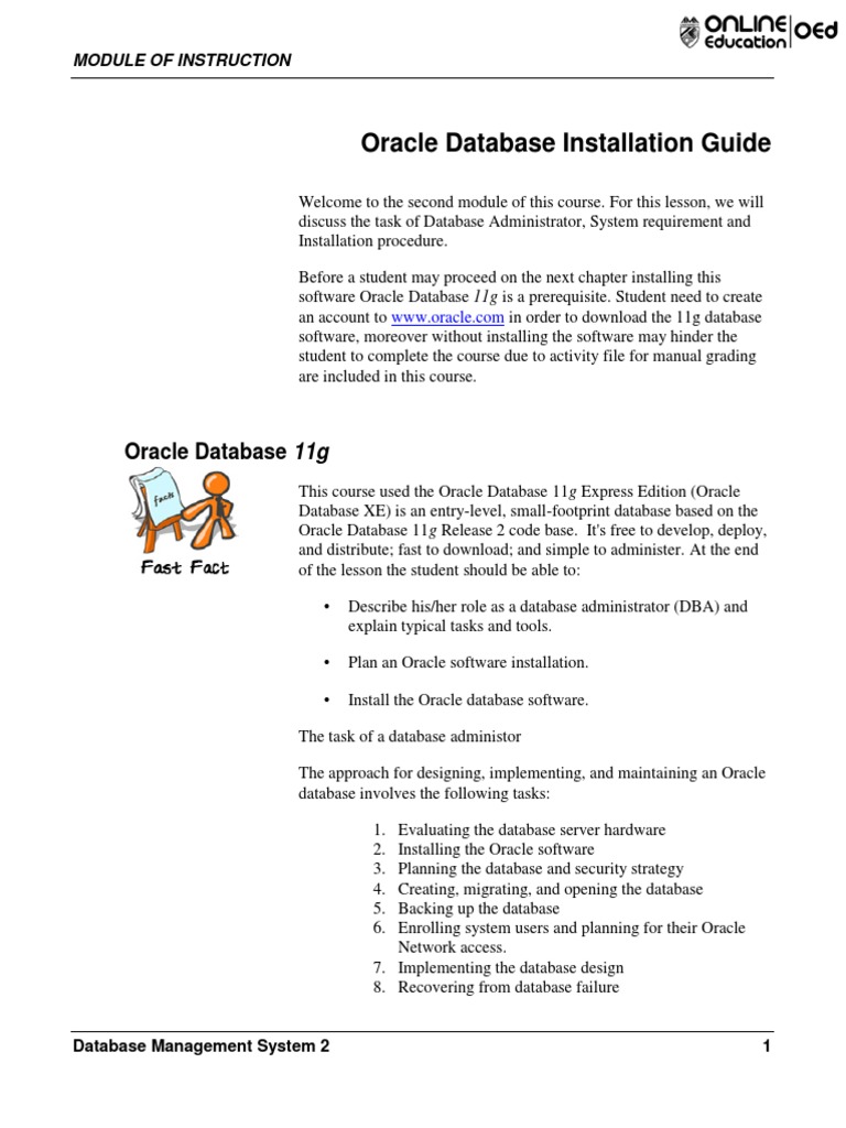 Oracle Database Installation Guide Pdf Databases Operating System