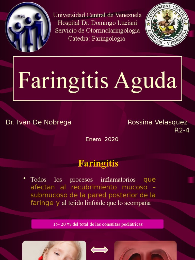 Faringitis Aguda: Clasificación y Tratamiento | PDF | Herpes Simple | Virus