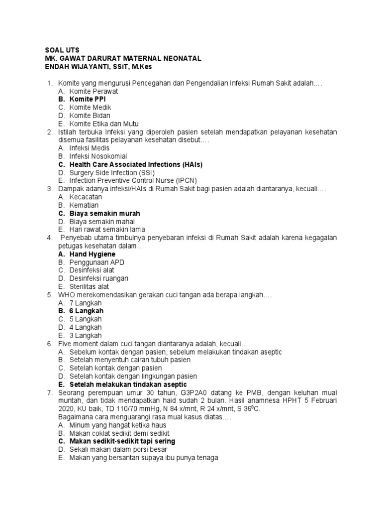 Soal Uts Gadar 20 | PDF