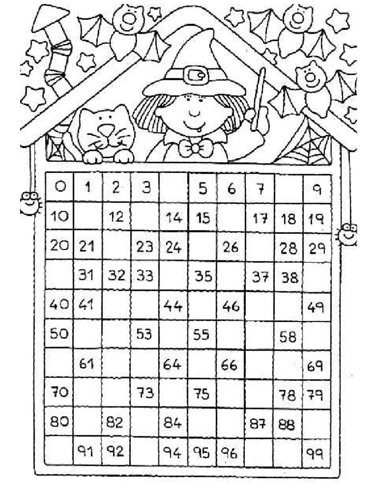 Completar Numeros 0 A 99 | PDF