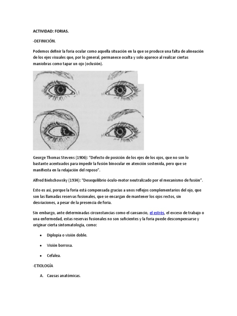 Actividad Forias | PDF | Ojo | Percepción visual