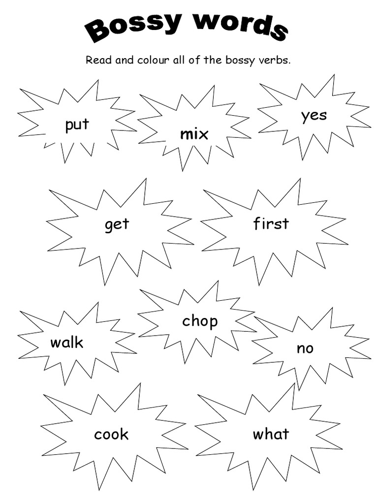 Bossy Words | PDF