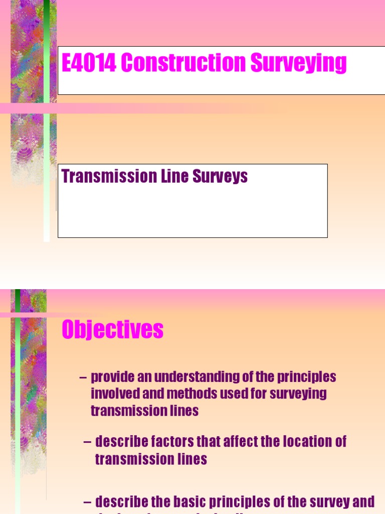 Transmission Line Surveys 010903 | PDF | Electric Power Transmission ...