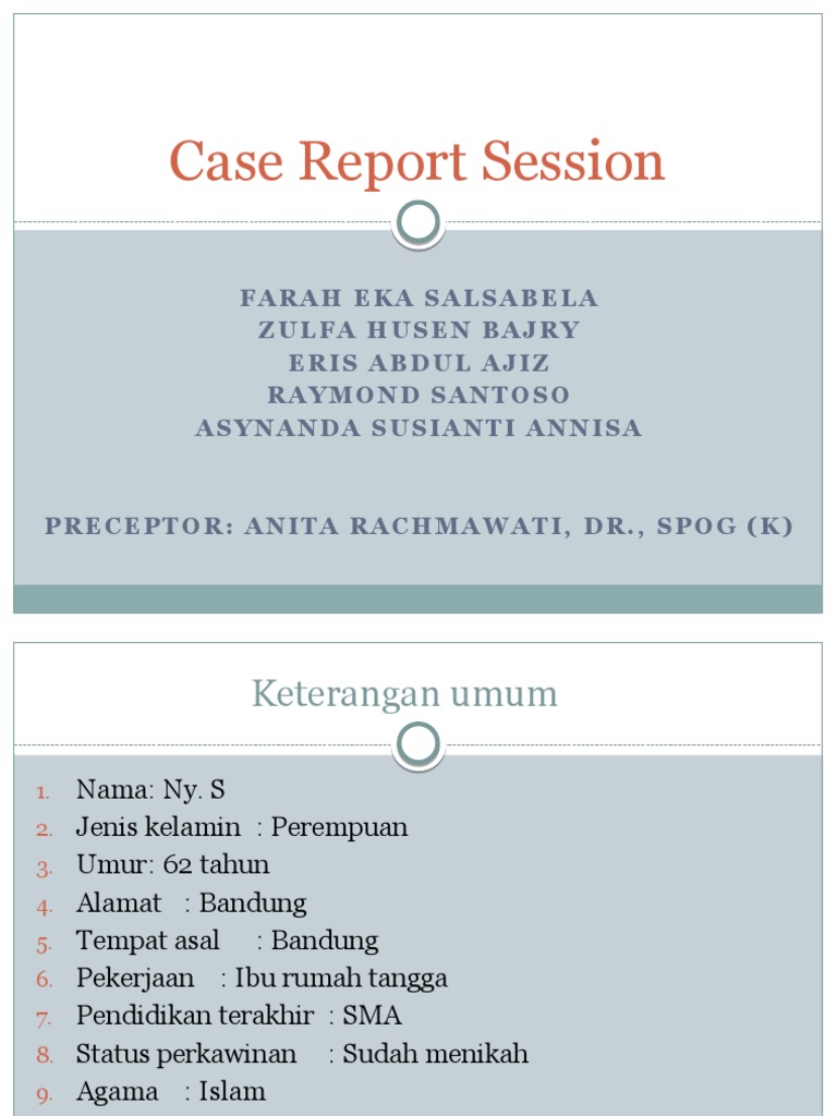 CRS 01 - Kanker Endometrium | PDF