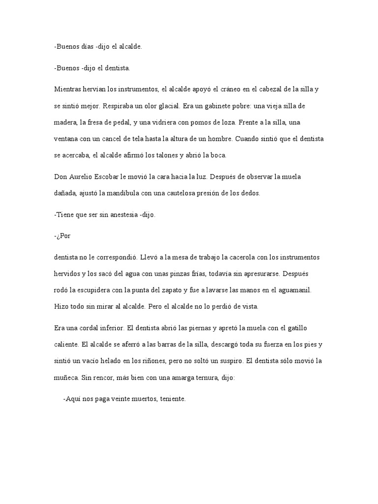 Un Día de Estos | PDF