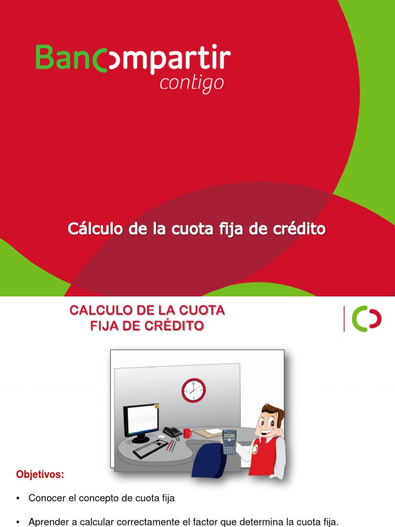 Cálculo de la cuota fija de crédito: fórmula, ejemplos y uso de la ...