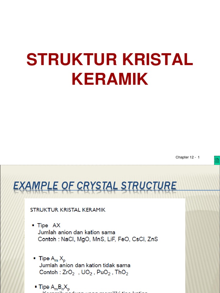 03 Struktur Kristal Keramik | PDF | Silicon Dioxide | Ion